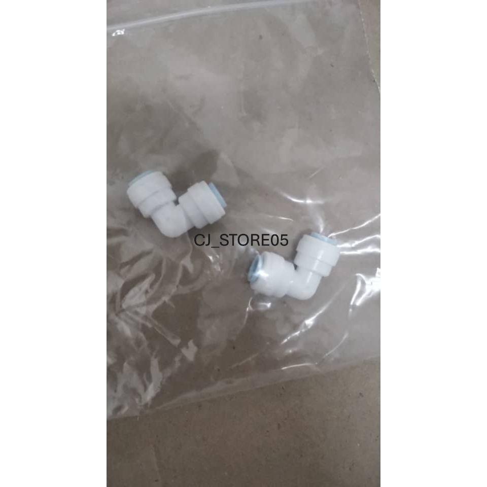 WATER FILTER FITTING ELBOW CONNECTOR 1/4" x 1/4" HOUSING FILTER ...