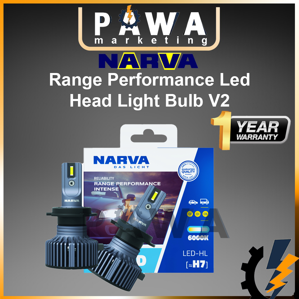 Narva Range Performance LED 6000K Car Headlight 12V 24V H1 H3 H4 H7 H8 ...