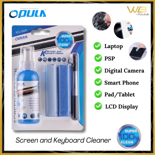 Screen Cleaning Kit Handphone Mobile Phone LCD LED TV Computer PC ...