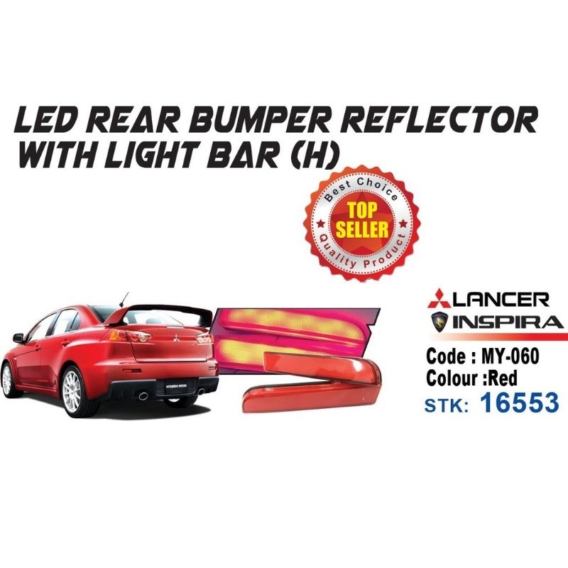 ️Rear Bumper LED Lamp/Light For Proton Inspira/Mistubishi Lancer ...
