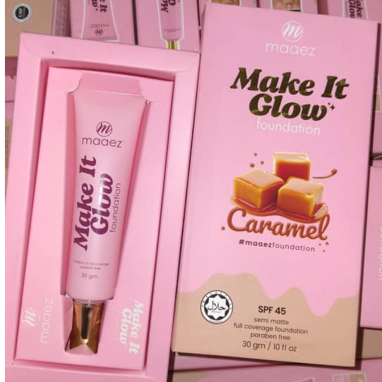FOUNDATION MAEZ CODE CAREMEL 30g | Shopee Malaysia