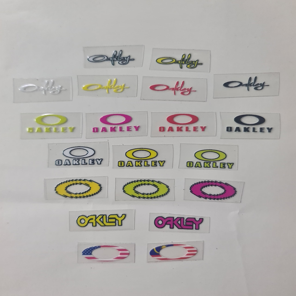 Sticker OAKLEY DTF UV Timbul | Shopee Malaysia