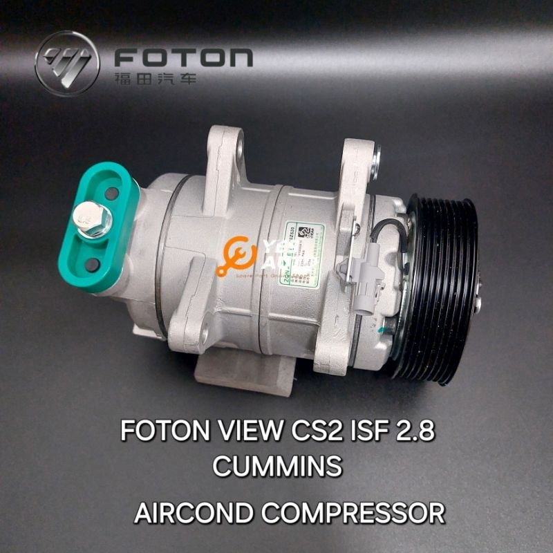 FOTON VIEW CS2 ISF 2.8 CUMMINS AIRCOND COMPRESSOR | Shopee Malaysia