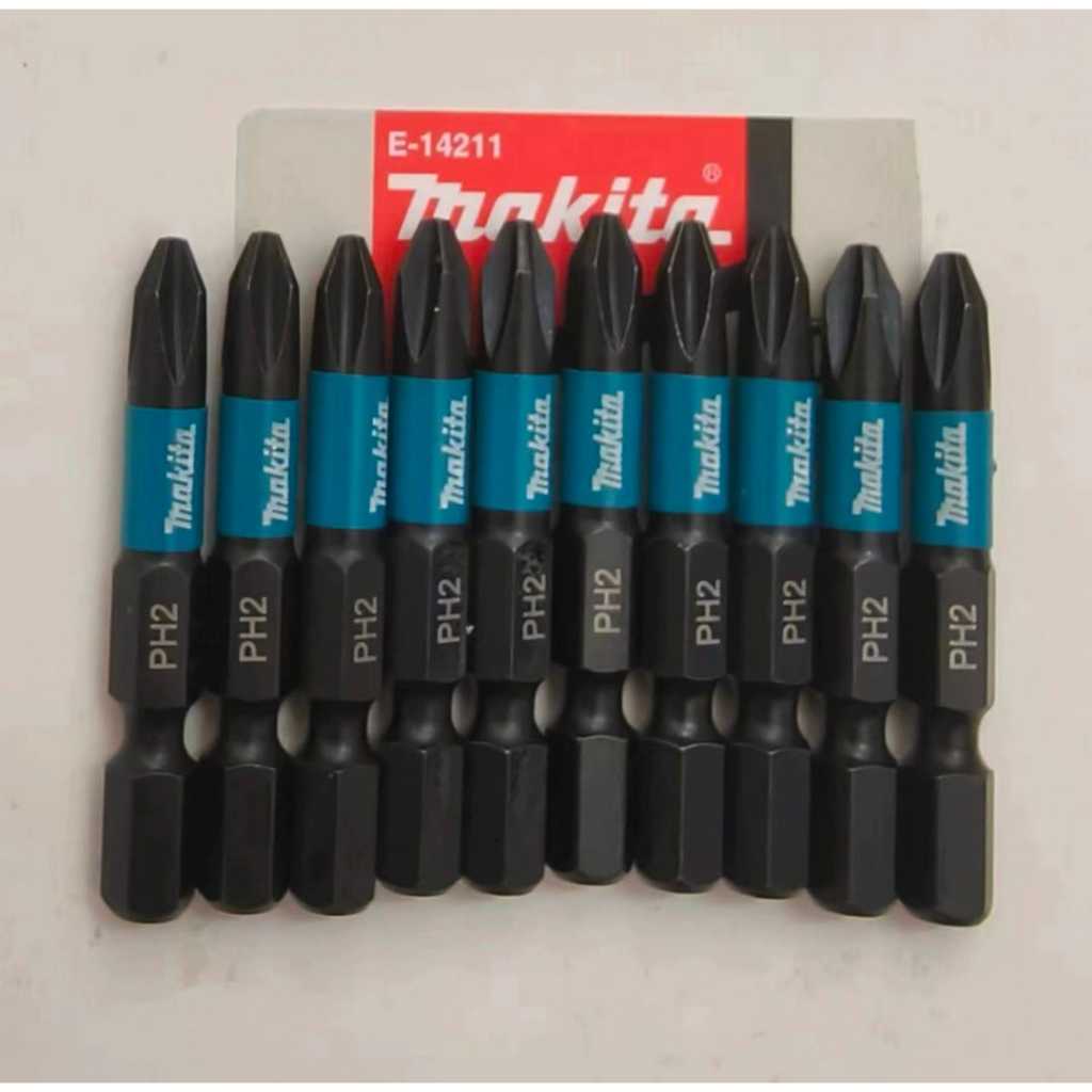 Makita PH2 x 50mm 1/4'' Hex Shank Impact Black Phillips Magnetic ...