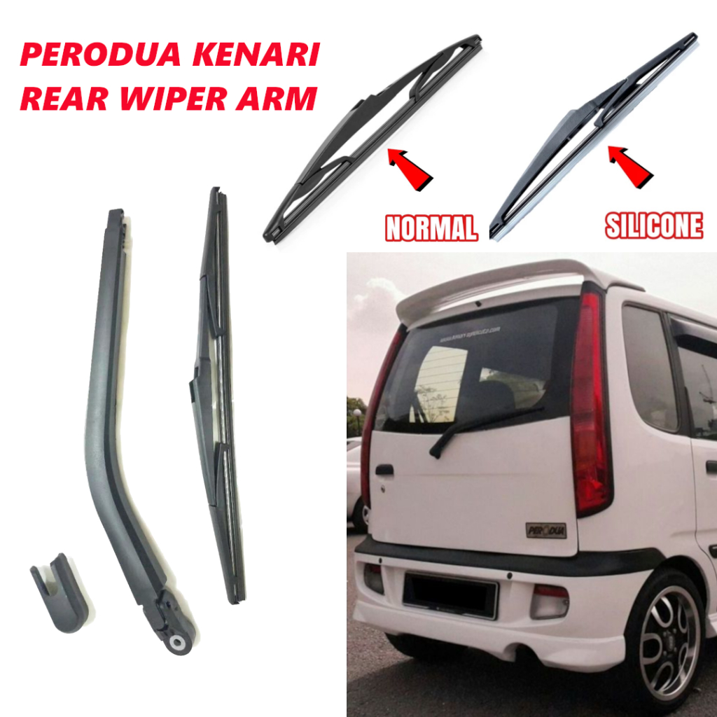 Perodua Kenari Rear Wiper Belakang Kereta Full Set Wiper Blade With Arm ...
