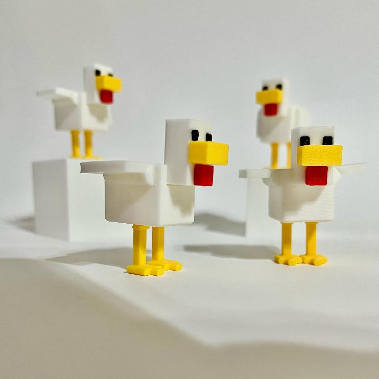 🐔 Minecraft Chicken – 3D Printed | Toy 🧸 | Keychain 🔑 | Bag Charm 🎒 ...