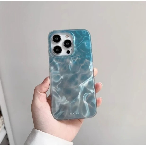 Gadtify Smooth Finish Elegant Ocean Blue Wave iPhone Case | Shopee Malaysia