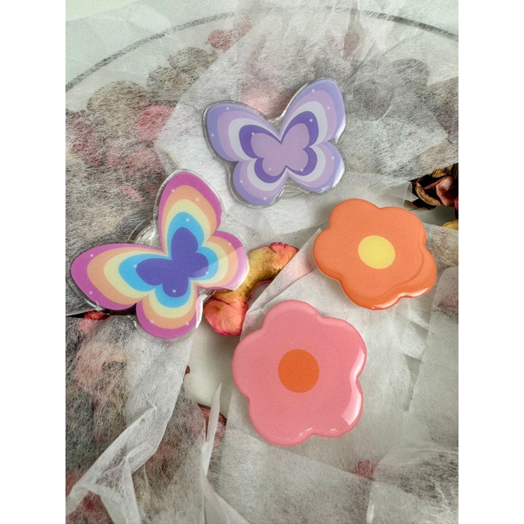 3D Butterfly Pop Socket And Phone Holders | Shopee Malaysia