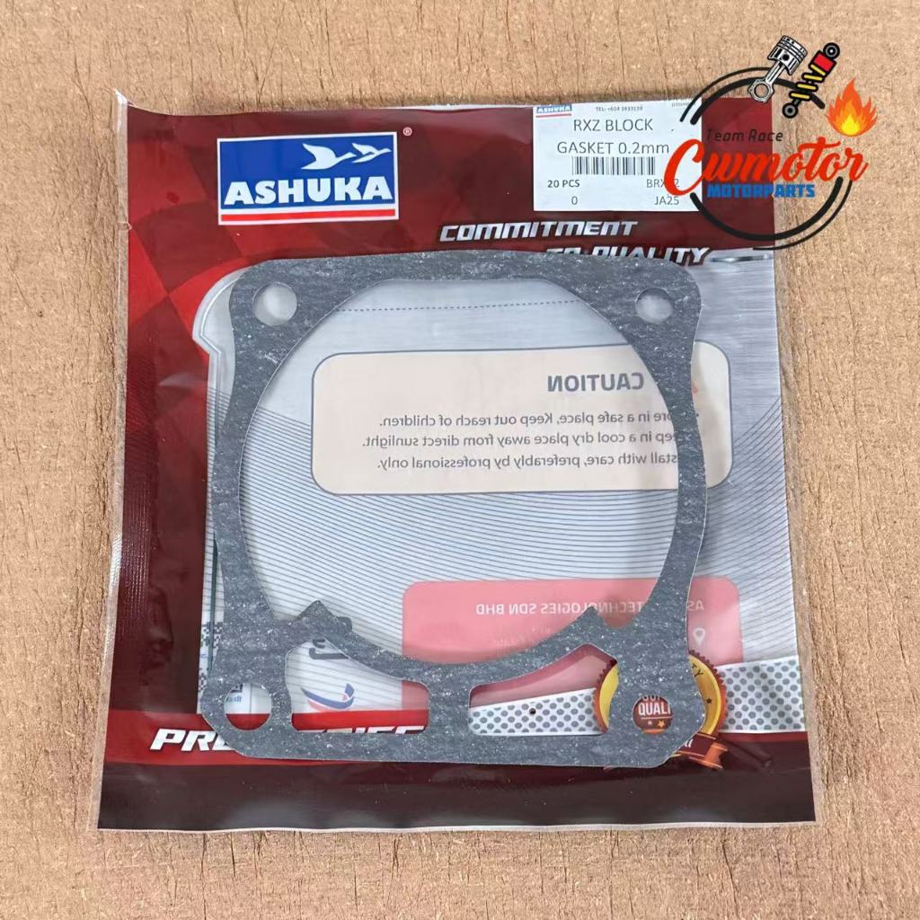 (100% ORIGINAL ASHUKA) RXZ BLOCK GASKET STD>2.0MM | Shopee Malaysia
