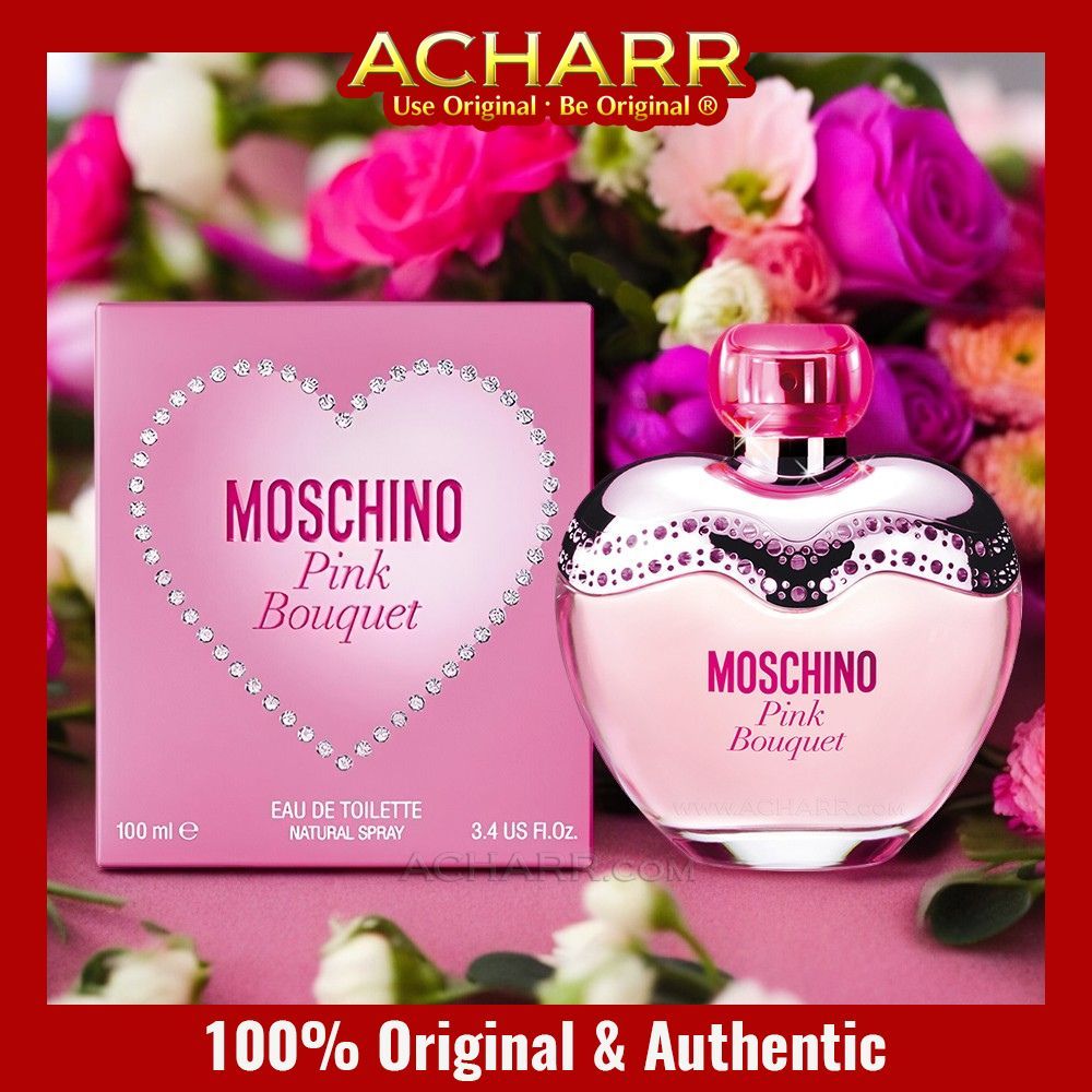 [100% Original] Moschino Pink Bouquet EDT Perfume (50ml~100ml) | Shopee ...