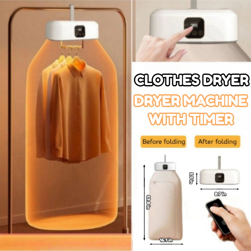 Portable Clothes Dryer for Household Dormitory Travel Foldable Quick ...