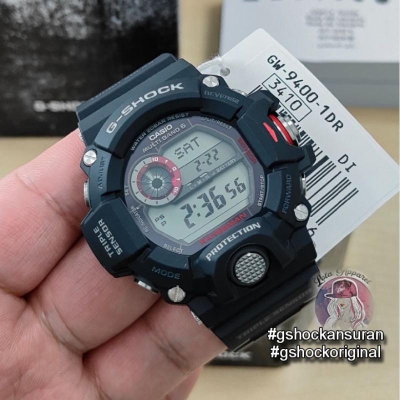 100% ORIGINAL CASIO G-SHOCK GW 9400 1DR RANGEMAN TRIPLE SENSOR TOUGH SOLAR MULTI-BAND 6 | Shopee ...