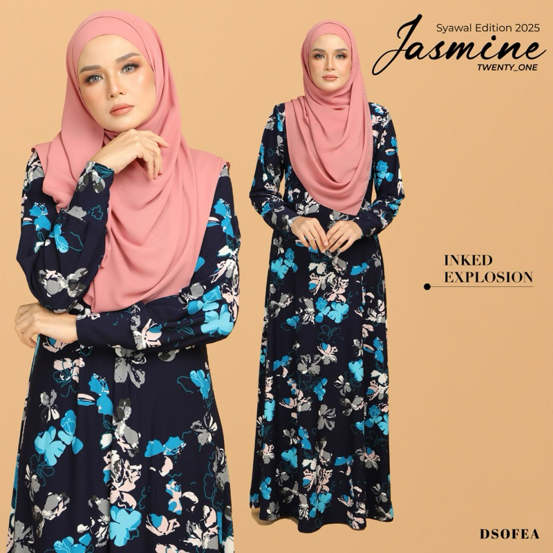 JUBAH RAYA 2025! JUBAH JASMINE SEDONDON TANPA GOSOK | Shopee Malaysia