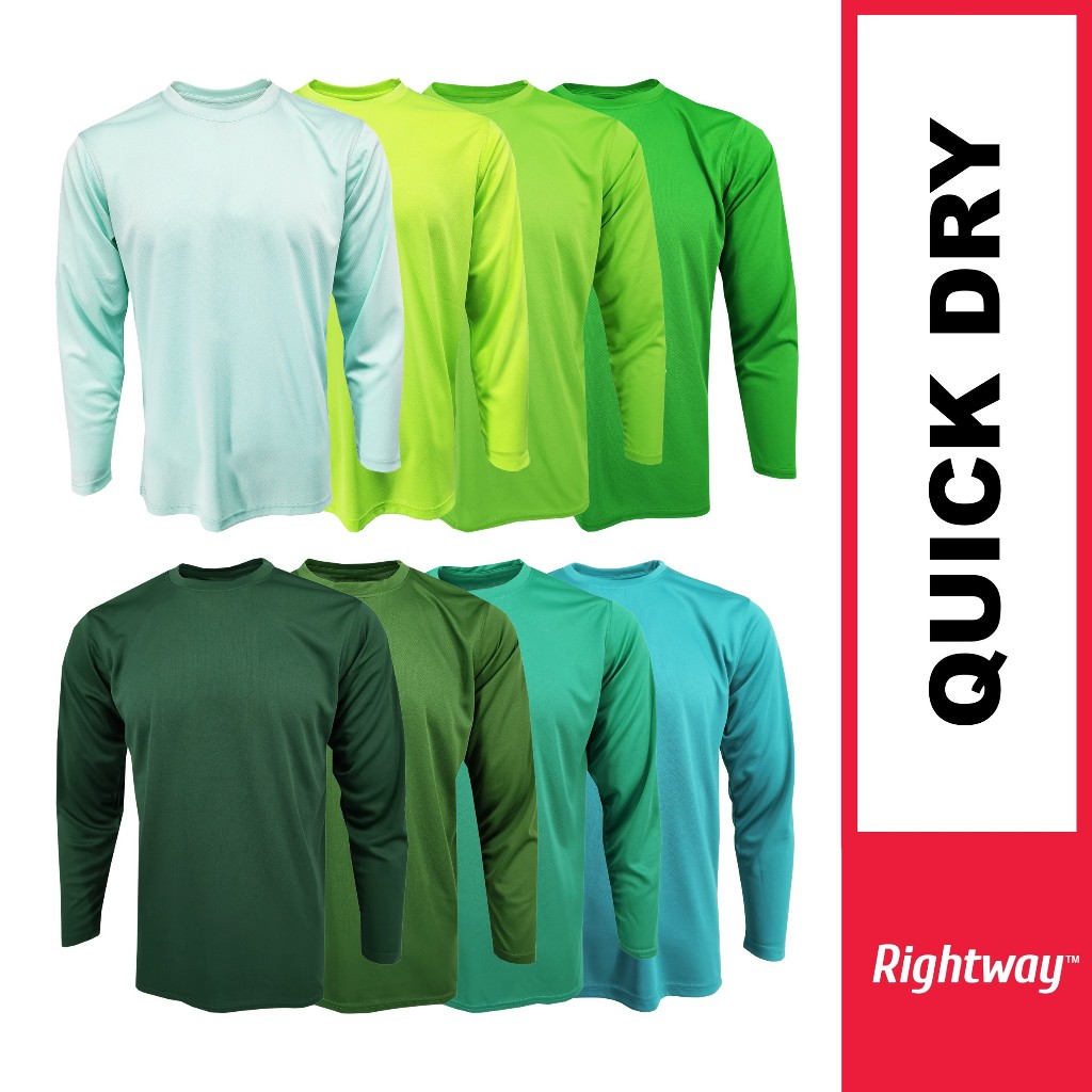 【BEST SELLING】QUICK DRY Microfiber Long Sleeve Sport Jersey T Shirt ...