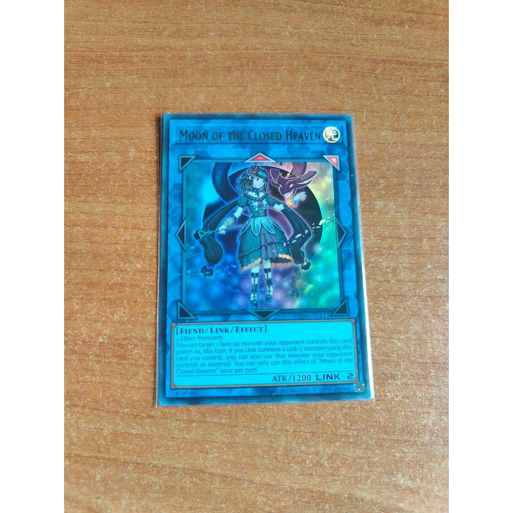 Yugioh: VJMP-JP249 25PP-JP029 SUDA-AE112 Moon of the Closed Heaven (UR/UTR/SCR/QSCR) | Shopee ...