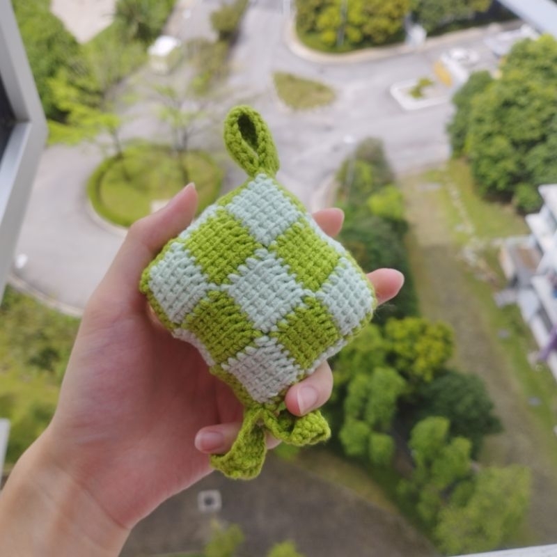 PREORDER CROCHET HARI RAYA KETUPAT KEYCHAIN | Shopee Malaysia
