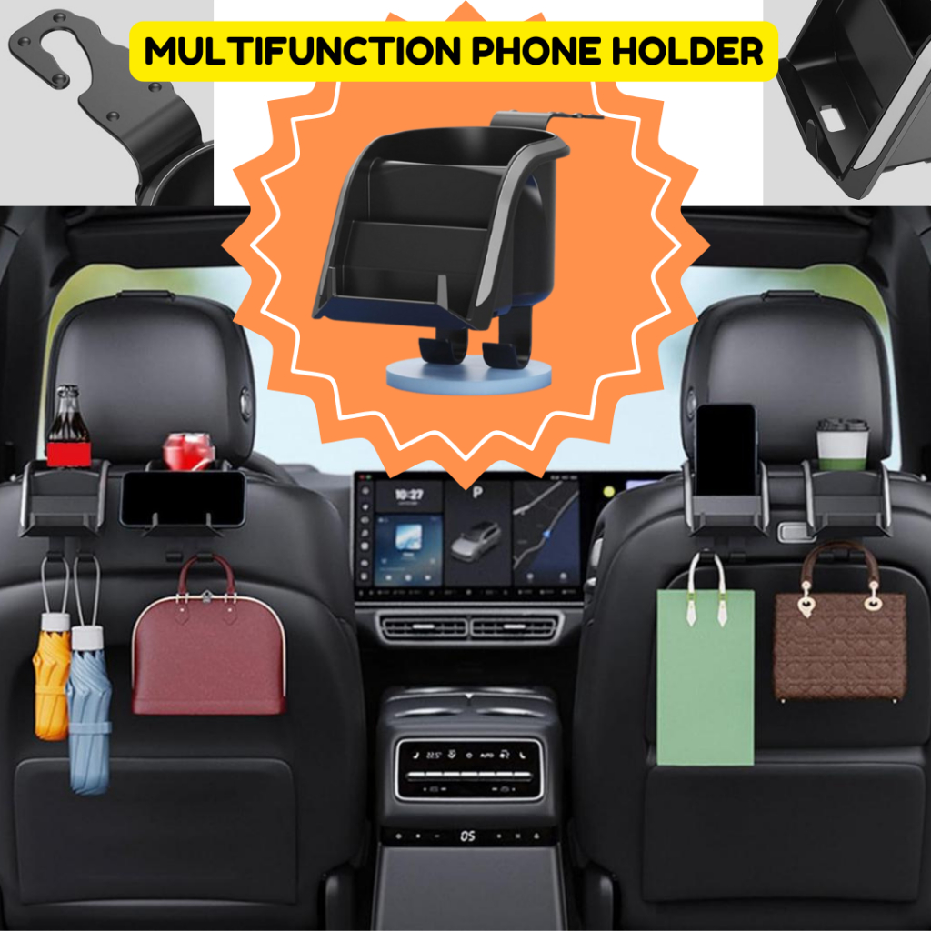 Backseat Car Storage Organizer Phone Holder Cup Holder Seat Back ...