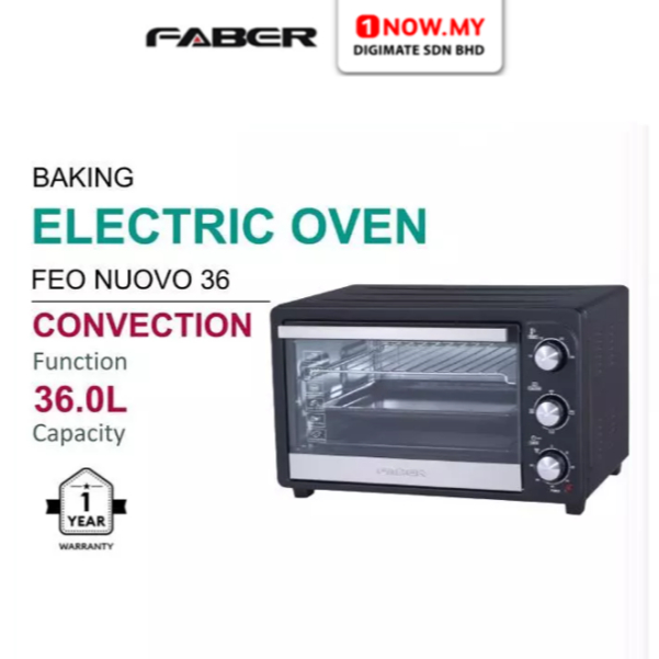 FABER 36L Electric Oven FEO NUOVO 36 | Rotisserie Convection Inner Light Ketuhar Elektrik 电烤箱 ...