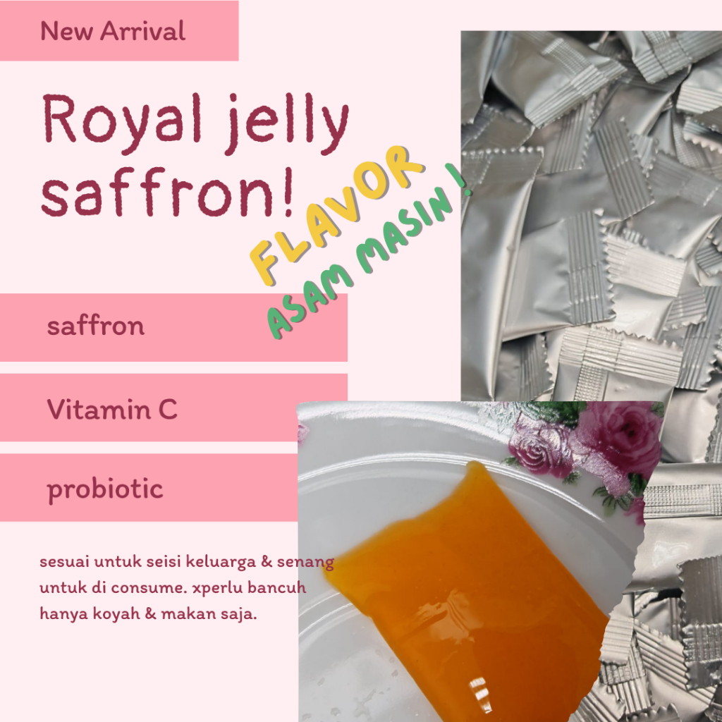 SAFFRON - Royal Jelly - perasa asam masin 1pcs (10ml) | Shopee Malaysia