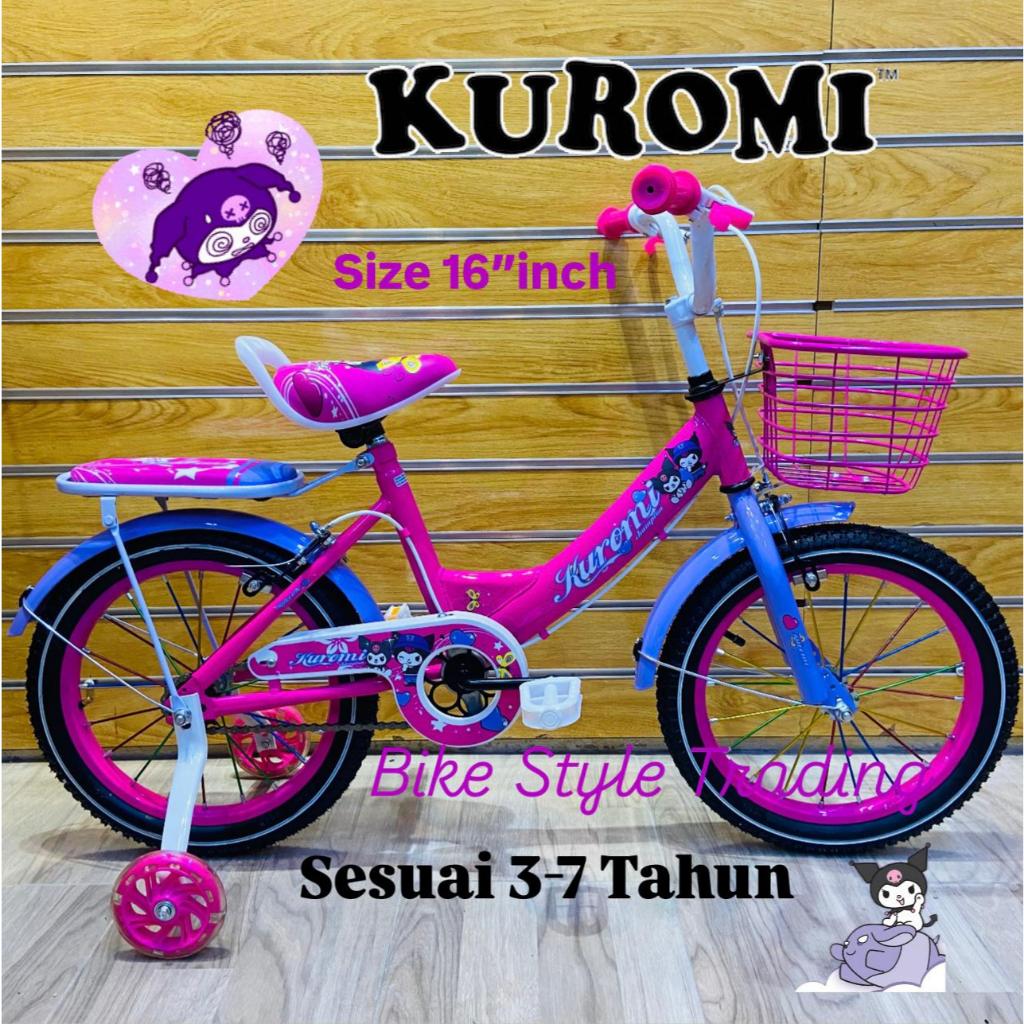 NEW MODEL READY STOCK SIAP PASANG BASIKAL KUROMI 16" MELODY 16 ...