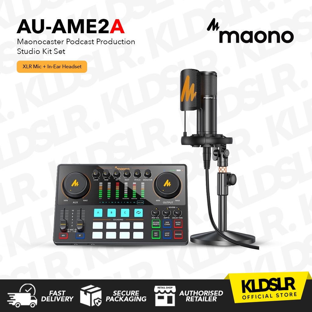 Maono AU-AME2 / AU-AME2A MaonoCaster Integrated Audio Production Studio ...