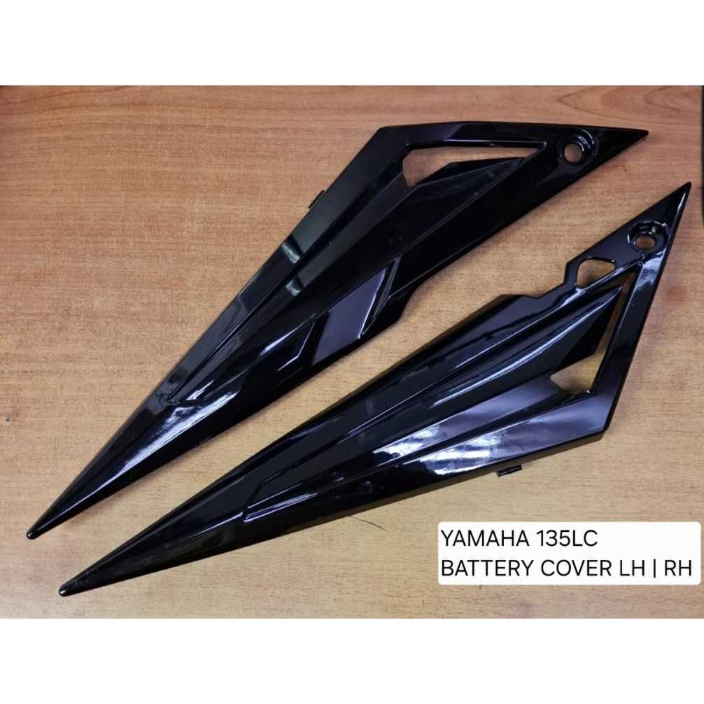 YAMAHA 135LC V1 SIDE COVER/BATTERY COVER LH/RH COLOUR BLACK MSEKI ...
