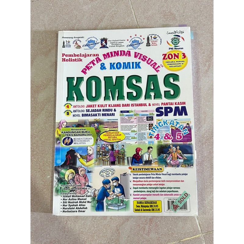 [Used] KOMSAS SPM PETA MINDA VISUAL & KOMIK (Jaket Kulit Kijang ...