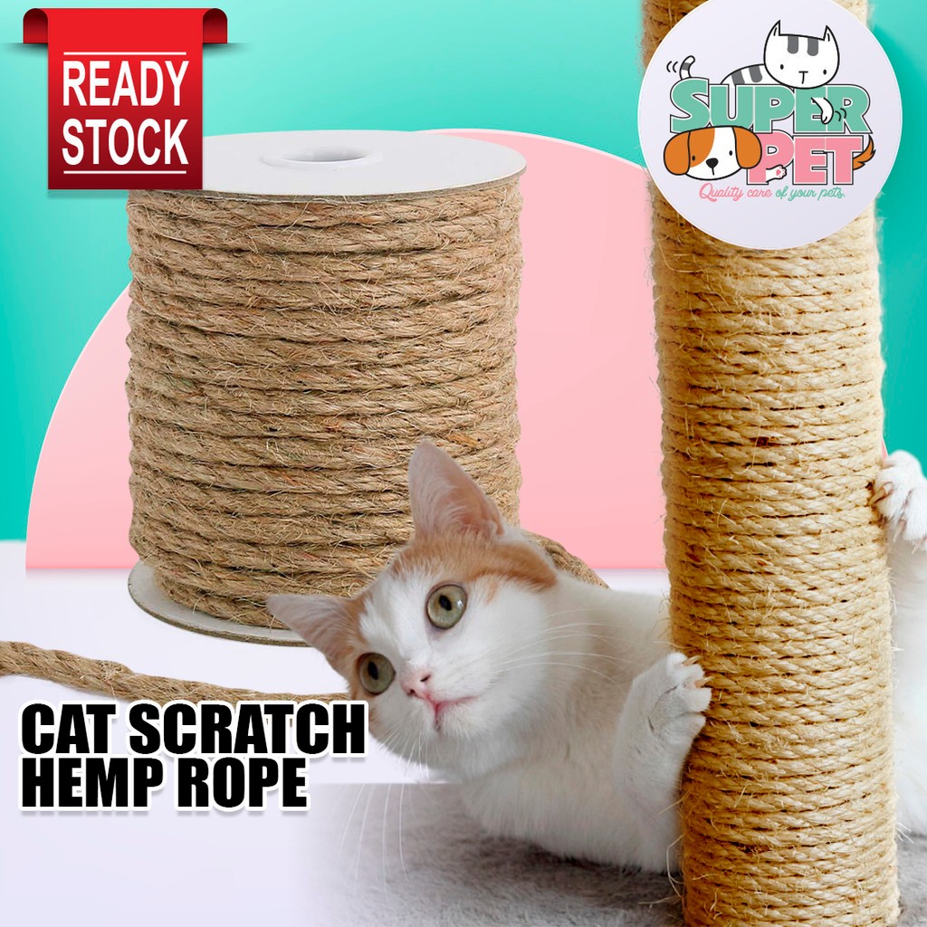 10M Hemp Rope 5 to 20mm Tali Guni Cakar Kucing Brown Jute Rope String ...