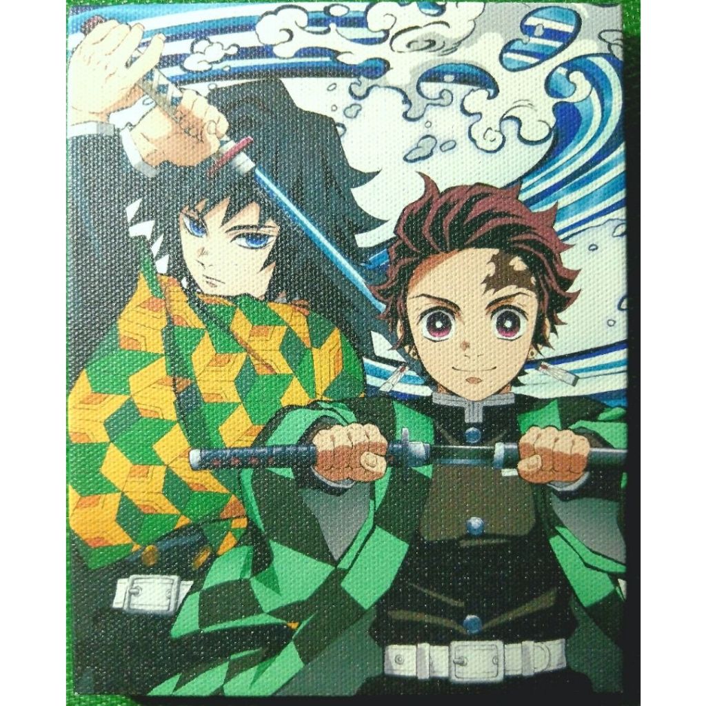 《鬼灭之刃》画板 Demon Slayer Canvas Board Original Bandai Spirits Japan Brand ...
