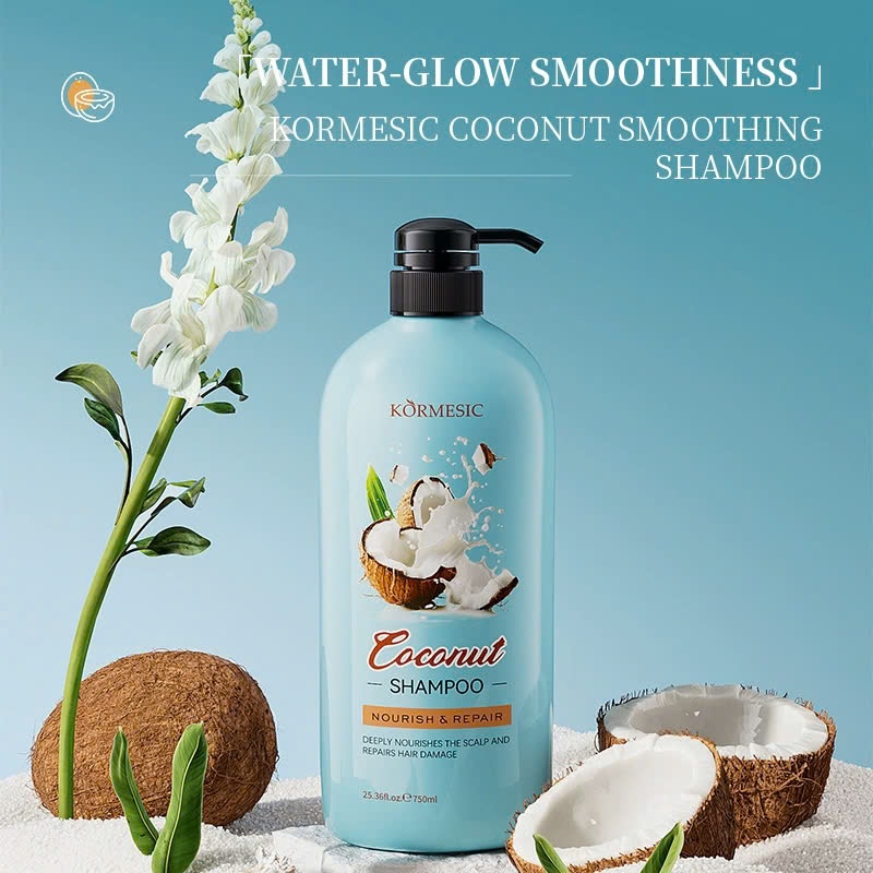 Coconut Shampoo 750ml Soft And Long-Lasting Dandruff, Itchy And Oil Control Fluffy And Long ...
