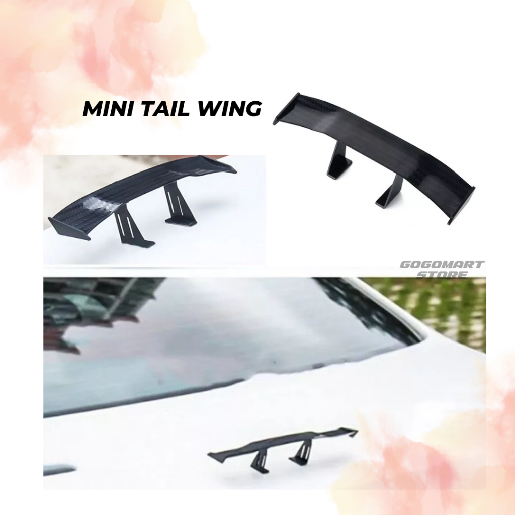 MINI REAR TAIL WING Universal Car Motor DIY Trunk Wing Tail Spoiler ...