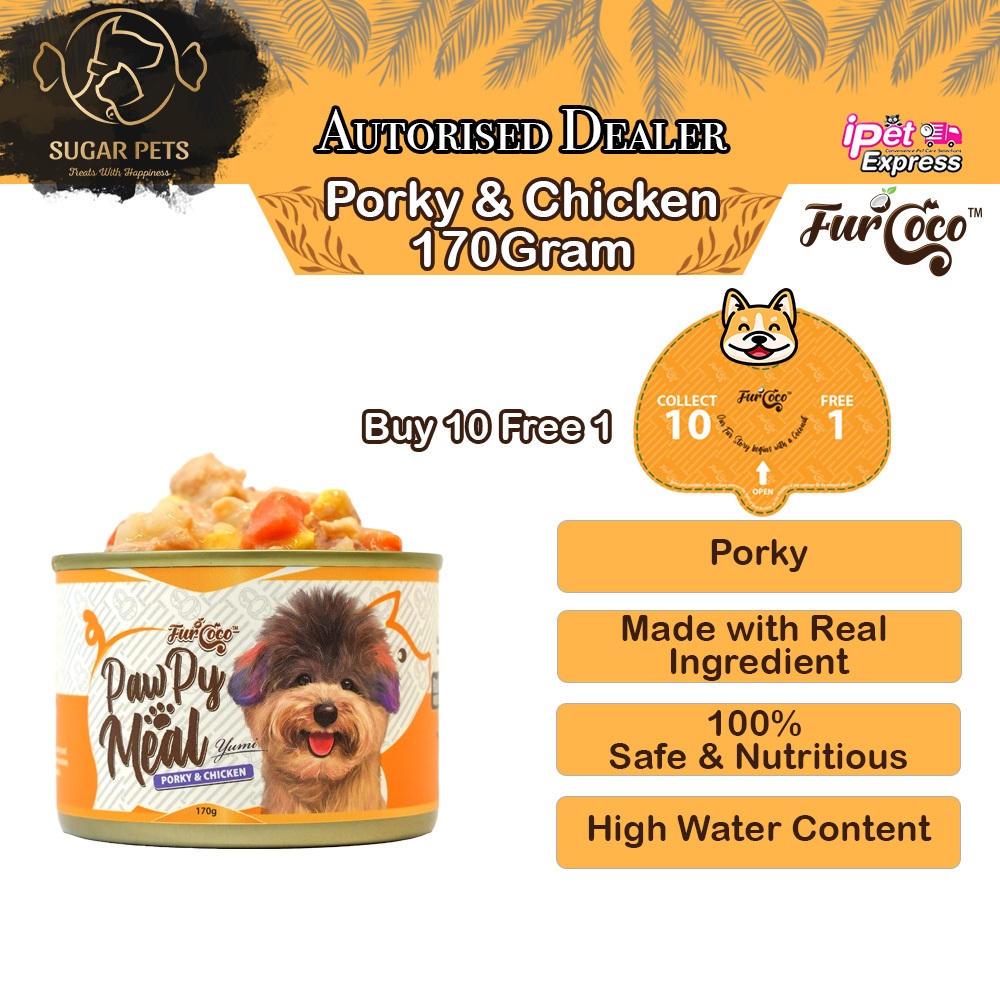 Furcoco Pawpy Meal - Porky 170g - Real Meat Series | Shopee Malaysia