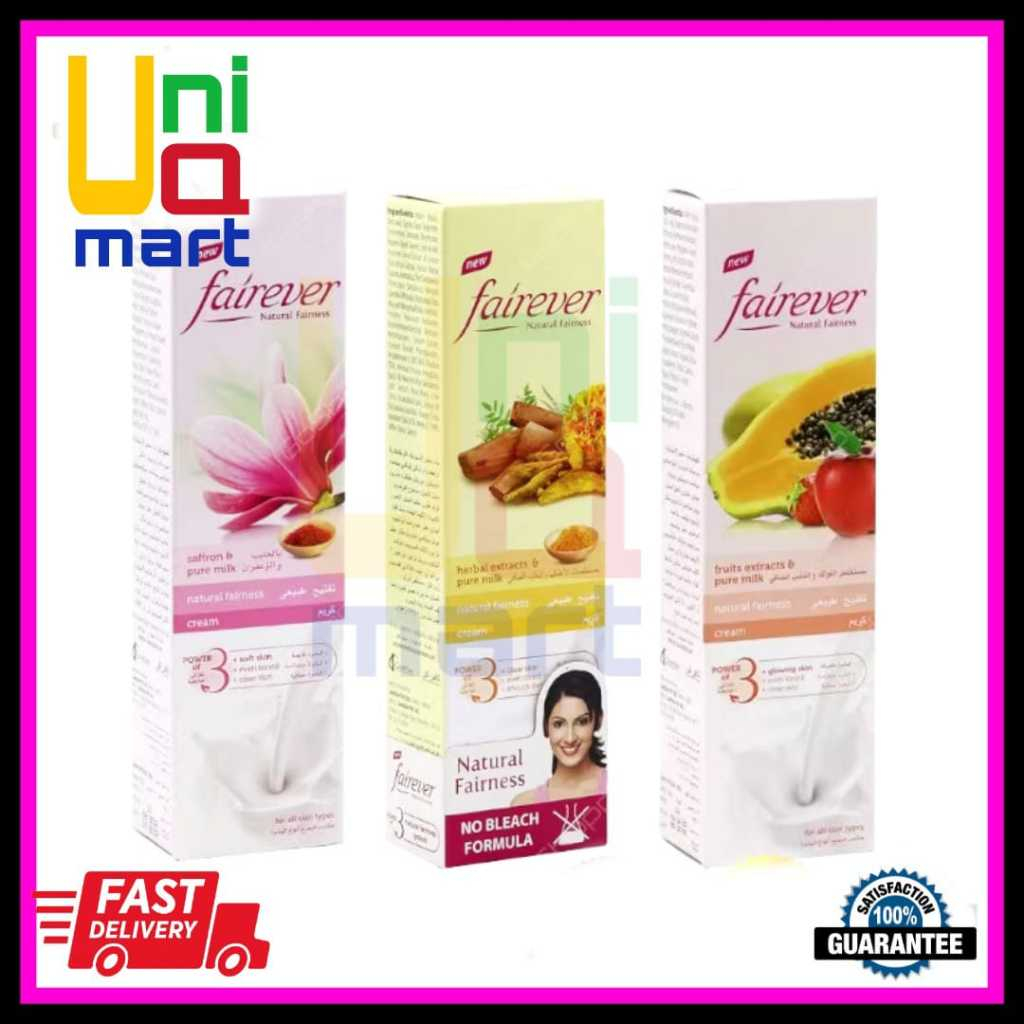 FAIREVER NATURAL FAIRNESS CREAM SAFFRON,HERBAL EXTRACTS AND FRUIT ...