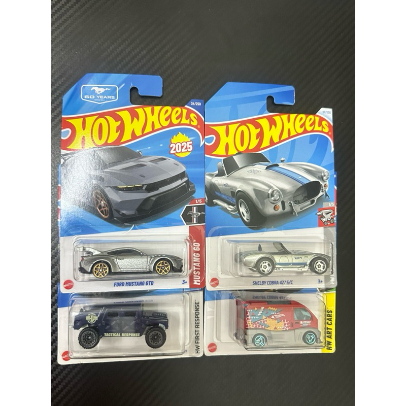 HOT WHEELS SET COMBO FORD MUSTANG GTD,HUMVEE,SELBY COBTA 427 S/C,KEI ...