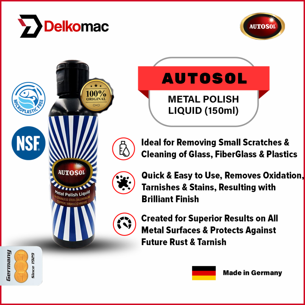 Autosol Metal Polish Liquid (150ml) - Polish Stainless Steel ...