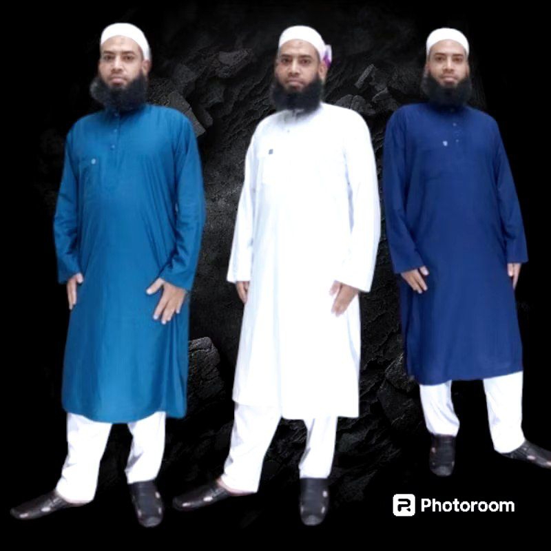 Gamis @ kurta labuh berkolar bawah lutut kain Osaka Cotton Kurta At ...