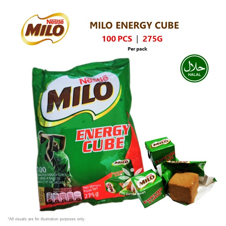NESTLE Milo Energy Cube | Milo Cube 100pcs (275g) | Shopee Malaysia