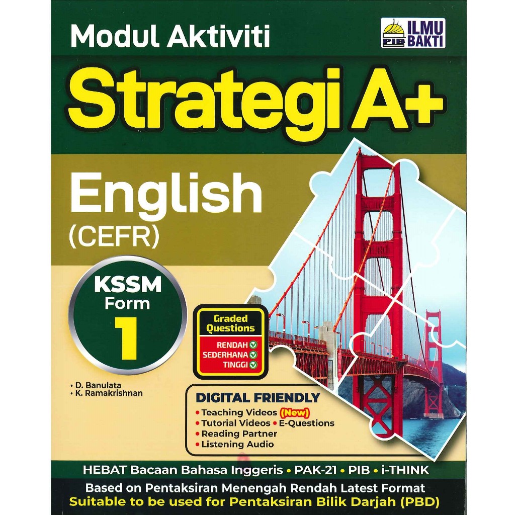 MODUL AKTIVITI STRATEGI A+ ENGLISH (CEFR) FORM 1 | Shopee Malaysia