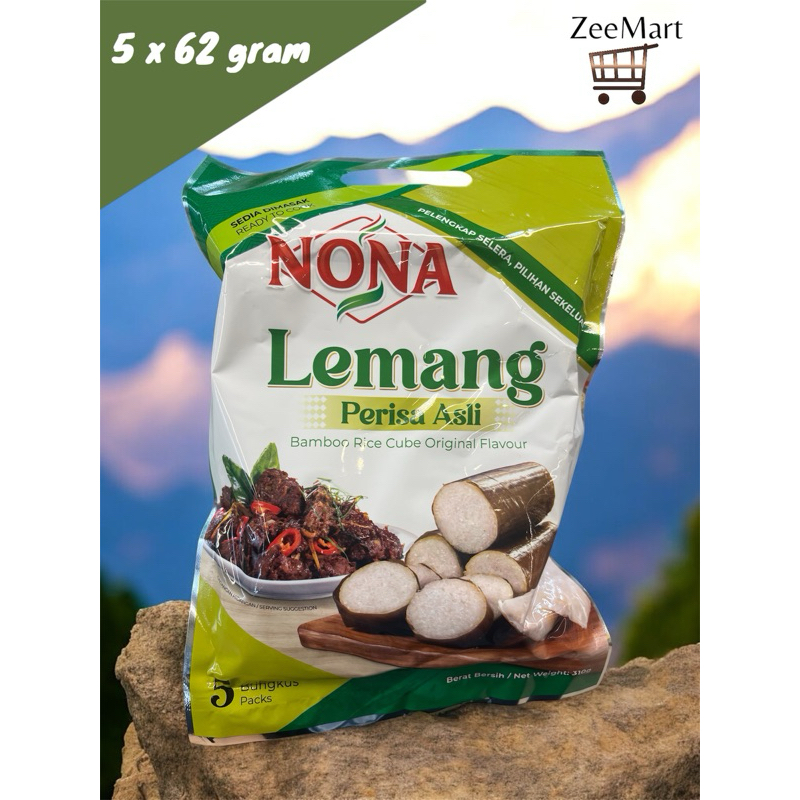 Nona Lemang Perisa Asli 5 Pack x 62gram (Bamboo Rice Cuba Original ...