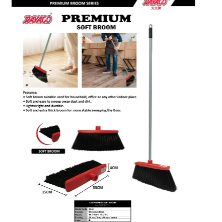 RAYACO NEW PREMIUM SOFT BROOM AND HARD BROOM 2023 /2028 /2029 Indoor ...