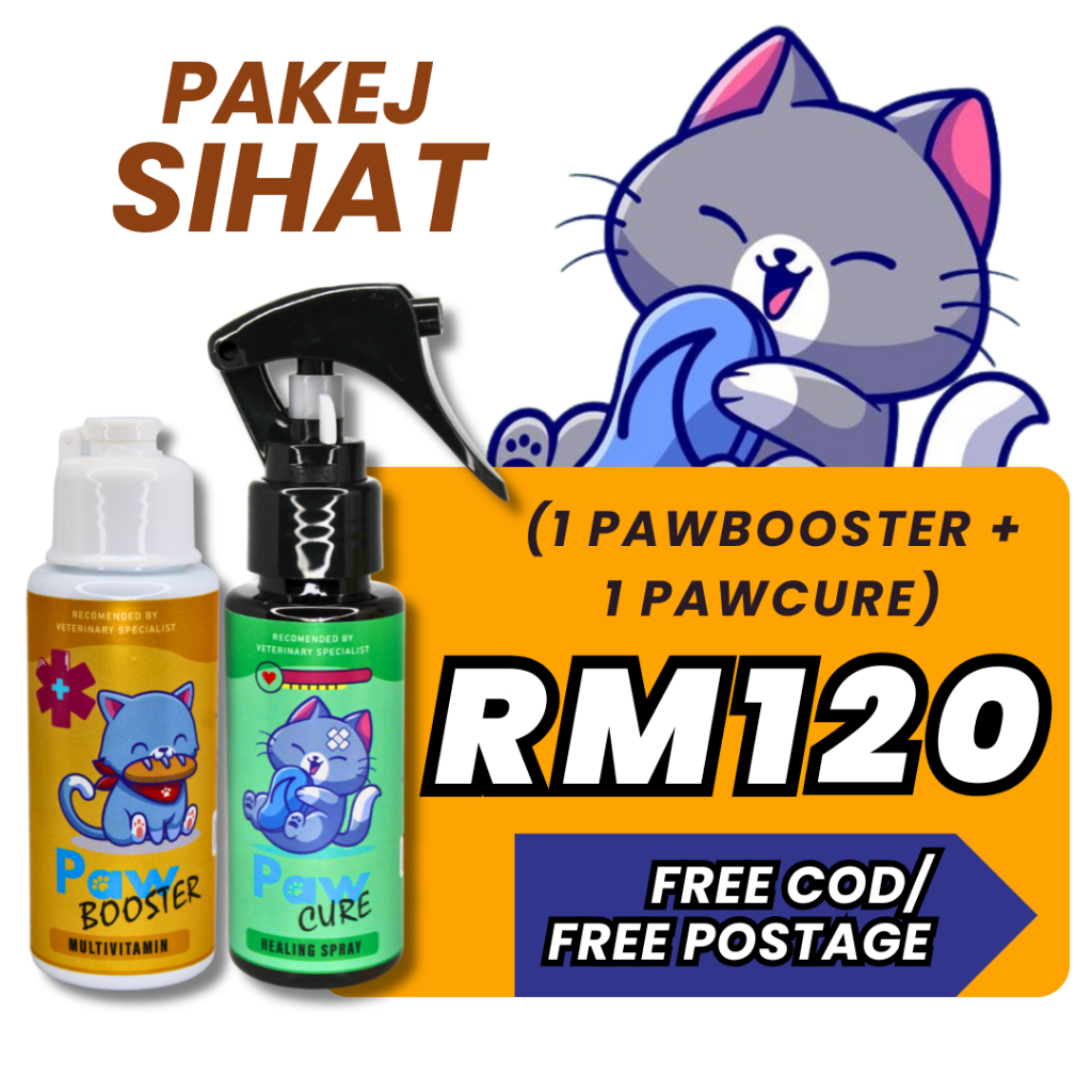 PAKEJ SIHAT PAW BOOSTER + PAW CURE (PAW CARE AID KIT HQ) | Shopee Malaysia