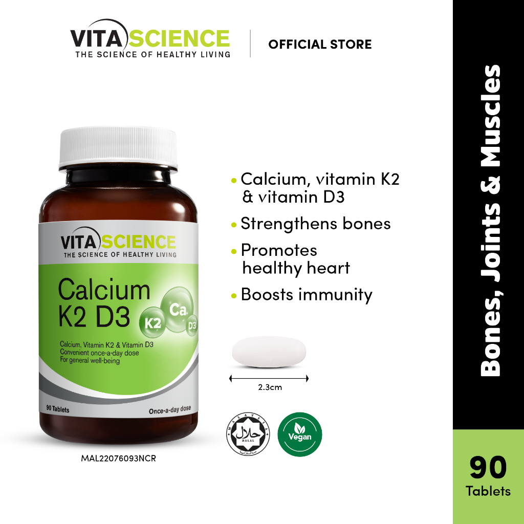 VitaScience Calcium K2 D3 [Expiry 03/2027] | Shopee Malaysia