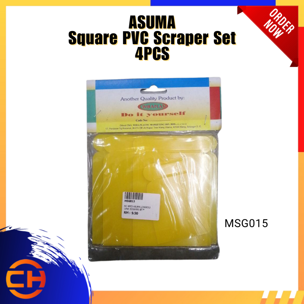 ASUMA Handle UPVC Scraper Set for DIY & Professional Use 4pcs (MSG015 ...