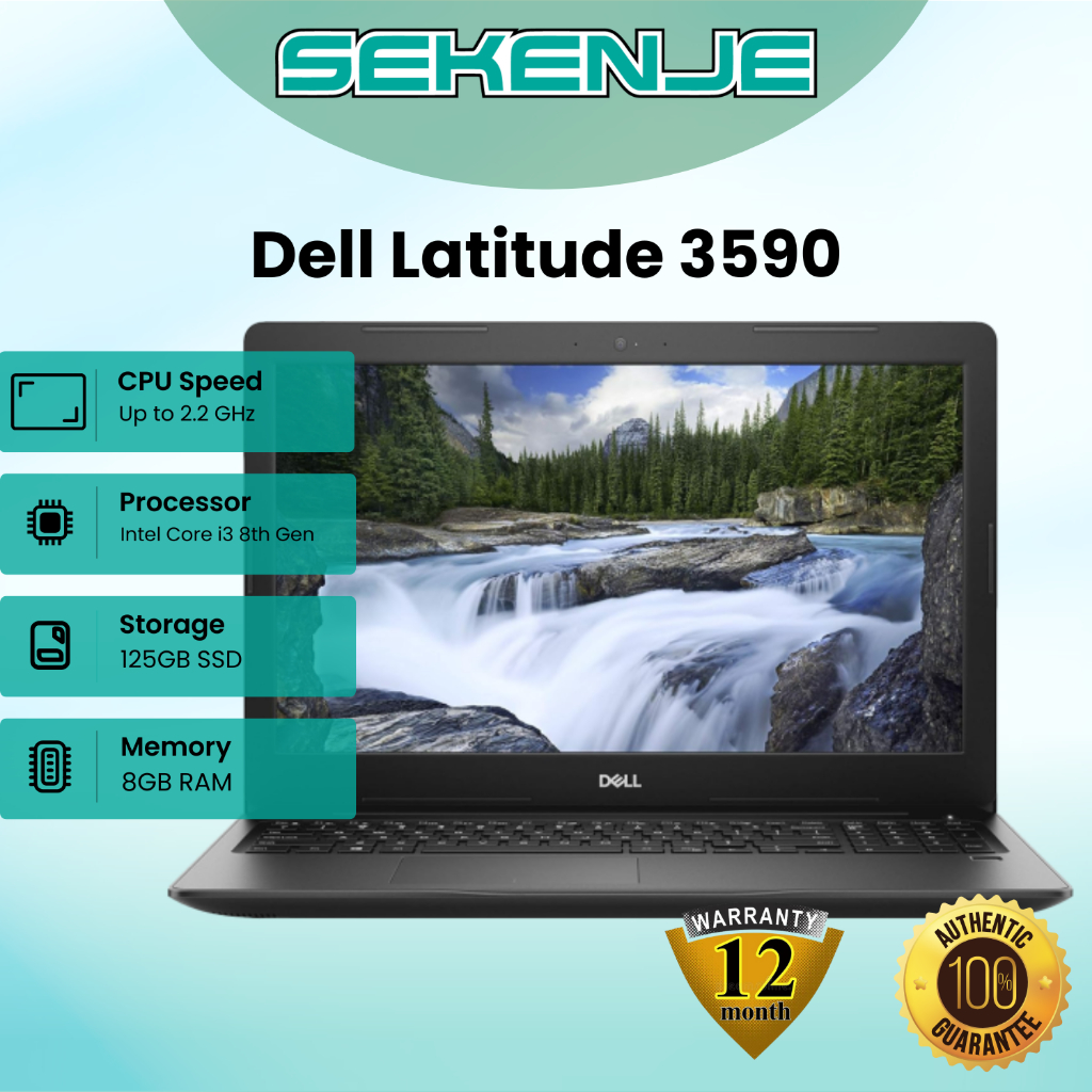 (Refurbished) Dell Latitude 3590 Intel Core i3-8th Gen 8GB RAM 128GB ...