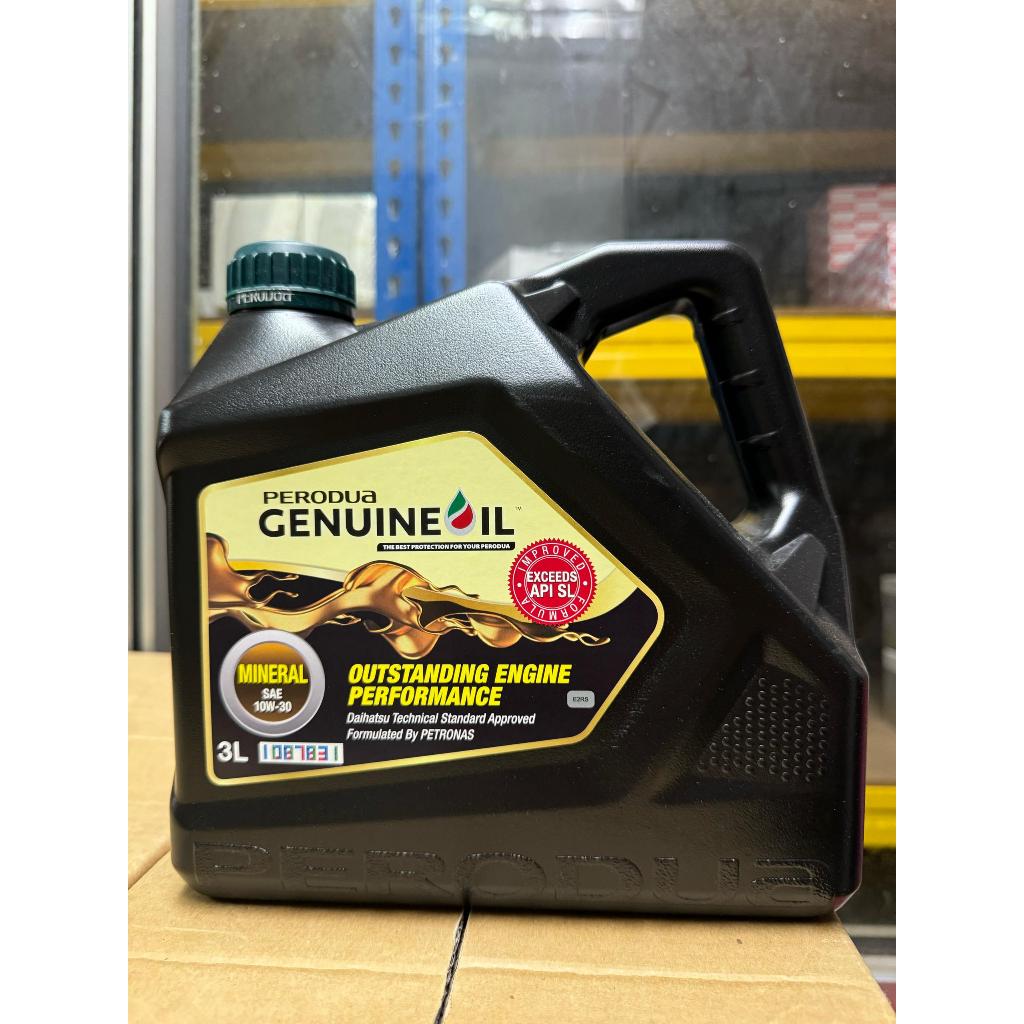 Genuine Perodua Engine Oil 10W30 (NEW PACKAGING) 3L 100%Original ...