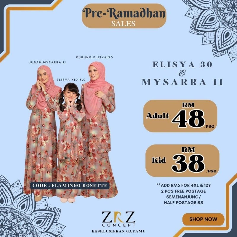 RM86 MOM+KIDS (PEMBELIAN DISINI HANYA UNTUK COMBO MOM+KIDS SHJ) | Shopee Malaysia