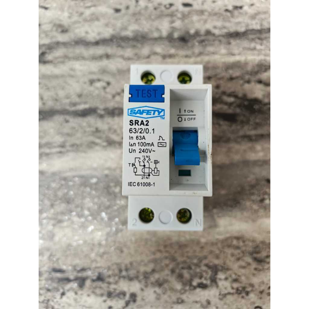 SAFETY ELCB RCCB 2 POLE 40A/63A 100MA SIRIM | Shopee Malaysia