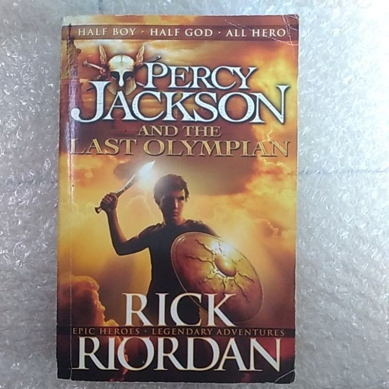 (used book) percy jackson and last olympian (rick riordan) | Shopee ...