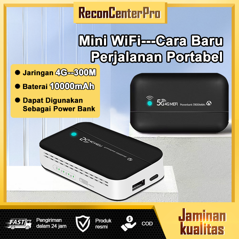 CIMCOM Pokefi 4G 5G LTE Router Mudah Alih PW100 Hotspot Tanpa Had Bateri 10000mAh Type-C WiFi ...