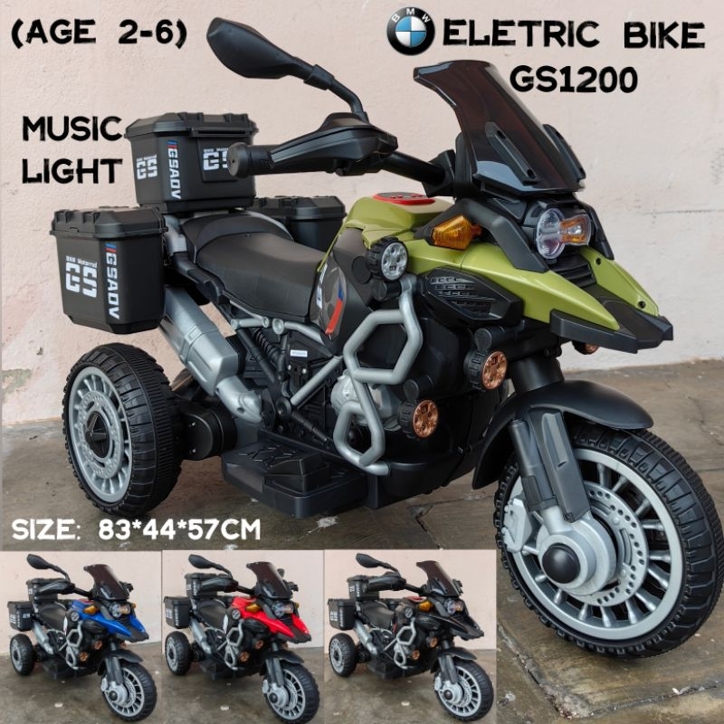 VVM: KIDS RIDE ON ELETRIC MOTORBIKE DESIGN BMW GS1250 6V MOTOR ELETRIK ...
